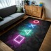 Joystick Pattern Rug, Controller Rug, Video Game Carpet, Console Rug ...