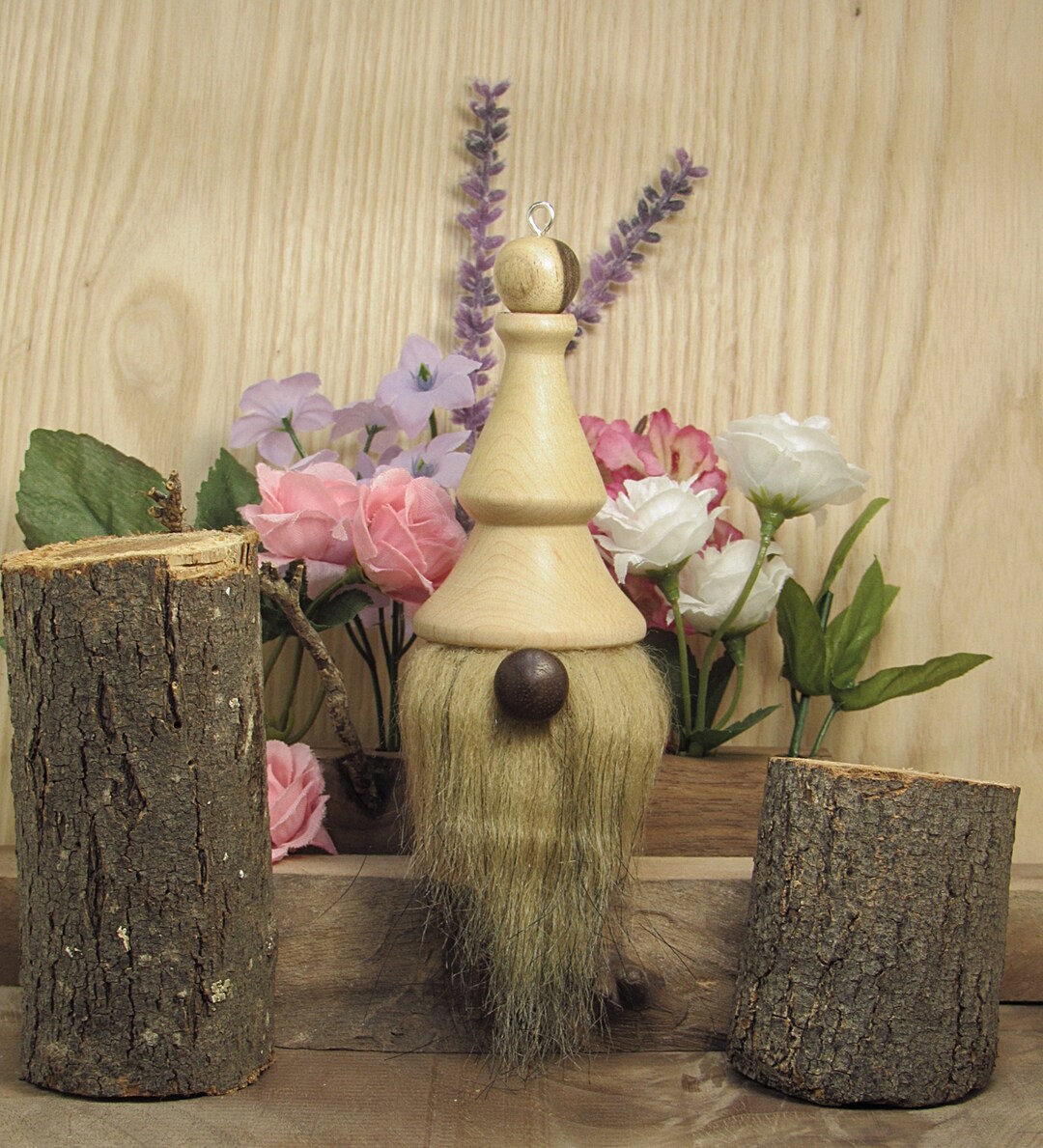 Wood Gonk Gnome Maple Texas Ebony Hand Turned Handmade Ornament No 2 - Etsy