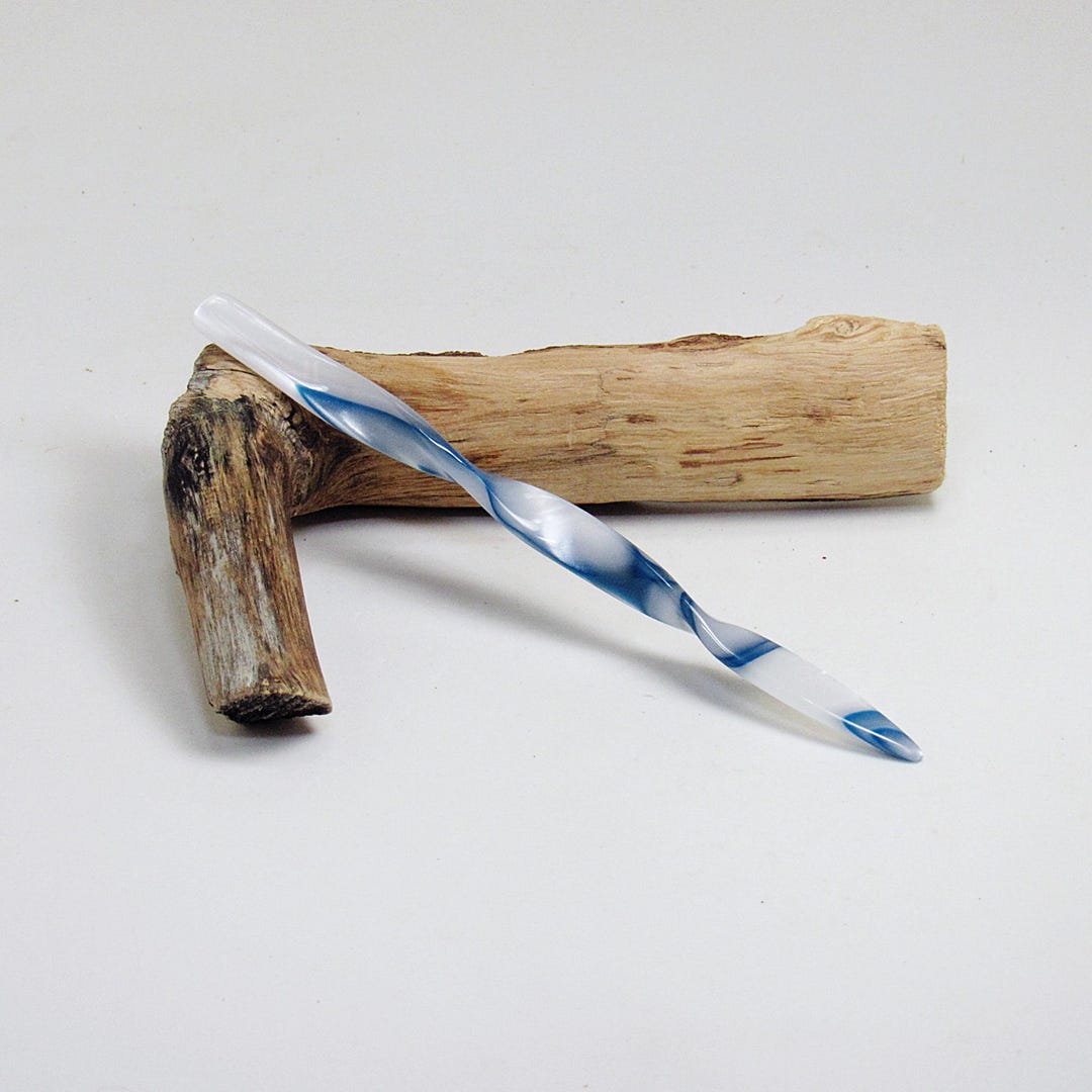 Acrylic Twisted Hair Stick in the Color Called Cloud No 2817 - Etsy