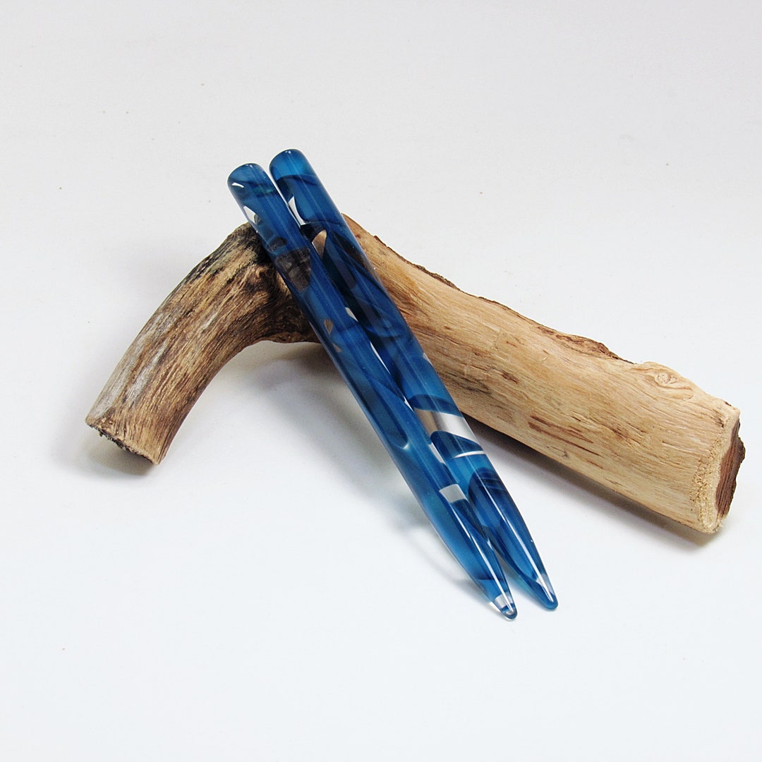 Acrylic Hair Sticks Caribbean Current, 5 Inches 127 Mm, Hair ...