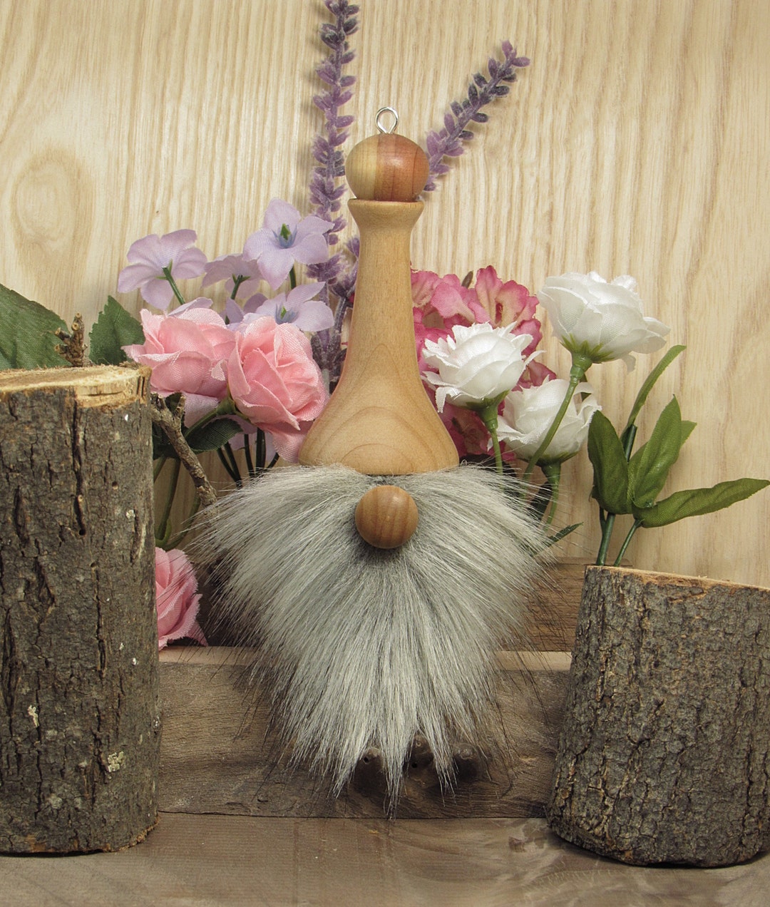 Wood Gonk Gnome Unknown Wood Cedar Maple Hand Turned Handmade Ornament ...