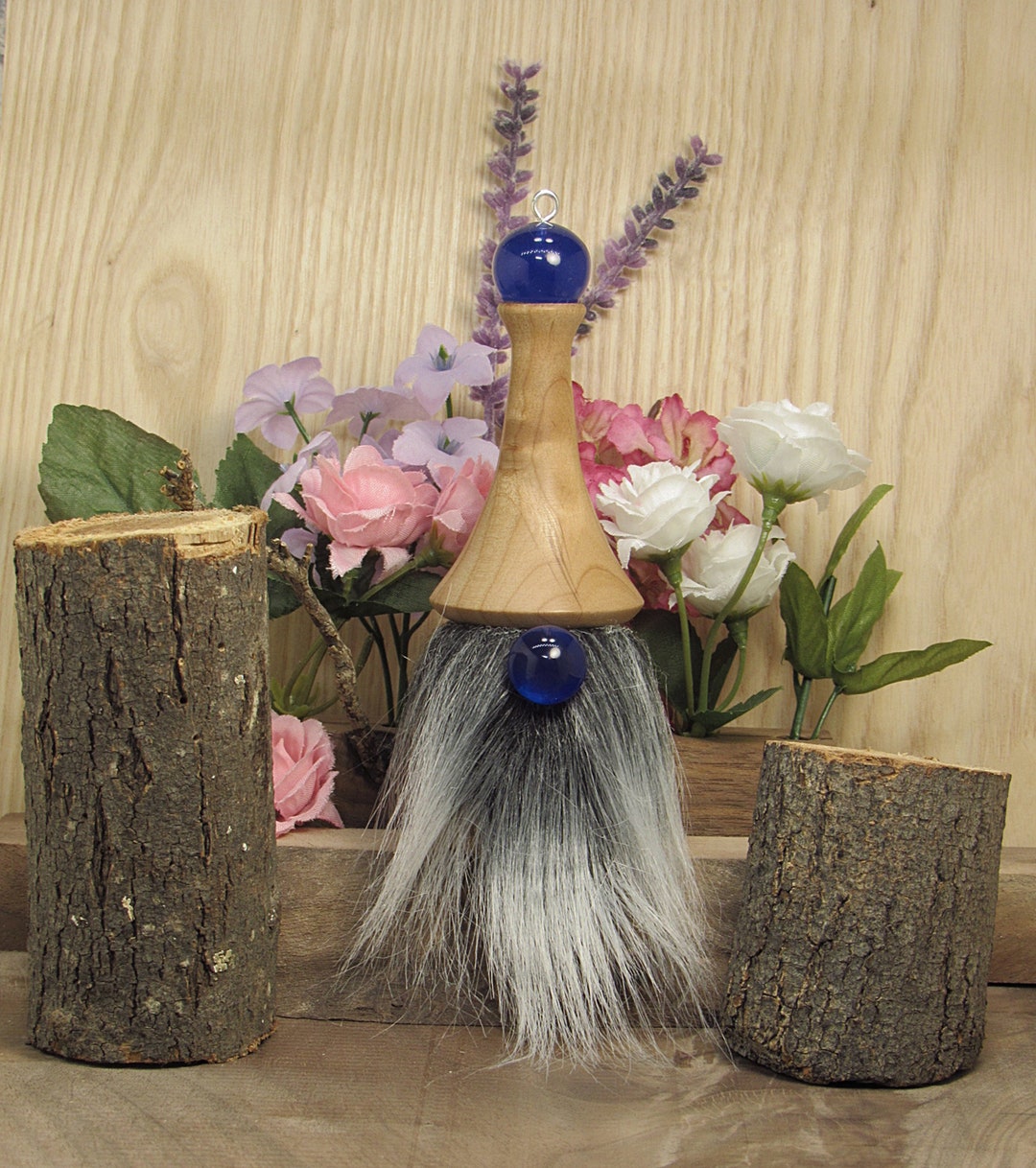 Light up Wood Gonk Gnome Hand Turned Handmade Ornament No 1 - Etsy