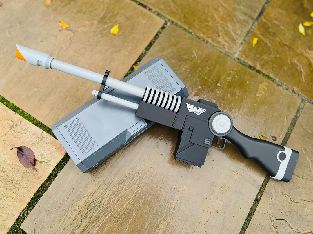 Lasgun 3D Printed Kit Lucius Pattern Cosplay, Life Size Warhammer 40K ...