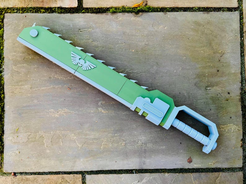 Imperial Guard Chainsword 3D Printed Kit - Cosplay, Life Size ...