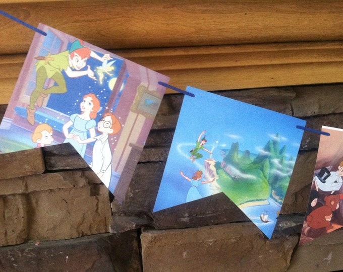 Peter Pan Bunting From a Recycled Book of Disney Stories - Etsy