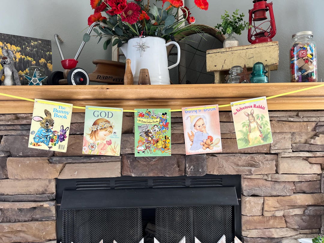 Children’s Book Cover Garland; Book Themed Baby Shower Decor; Reading ...