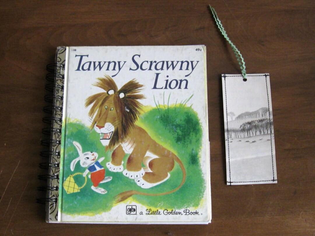 Little Golden Book Tawny Scrawny Lion Journal or Guest Book With ...