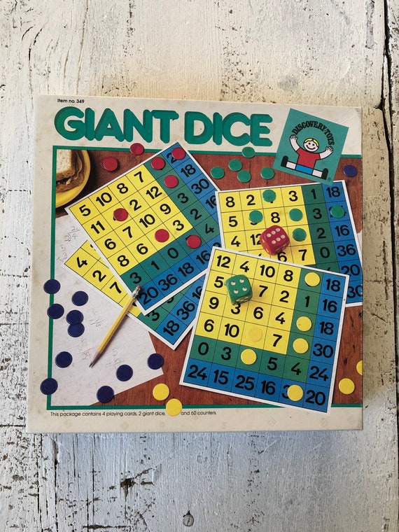 Giant dice game by discovery toys vintage childrens game | Etsy