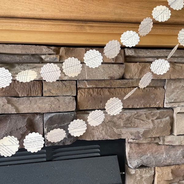 Book Page Garland - Etsy