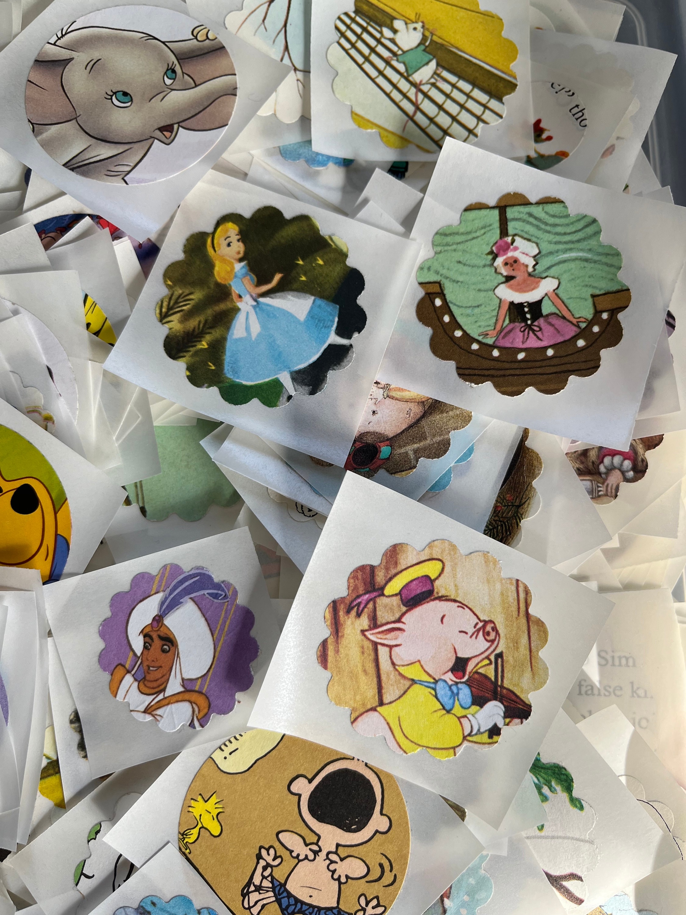 Storybook Stickers Set: 30 Random Children's Book Stickers - Etsy