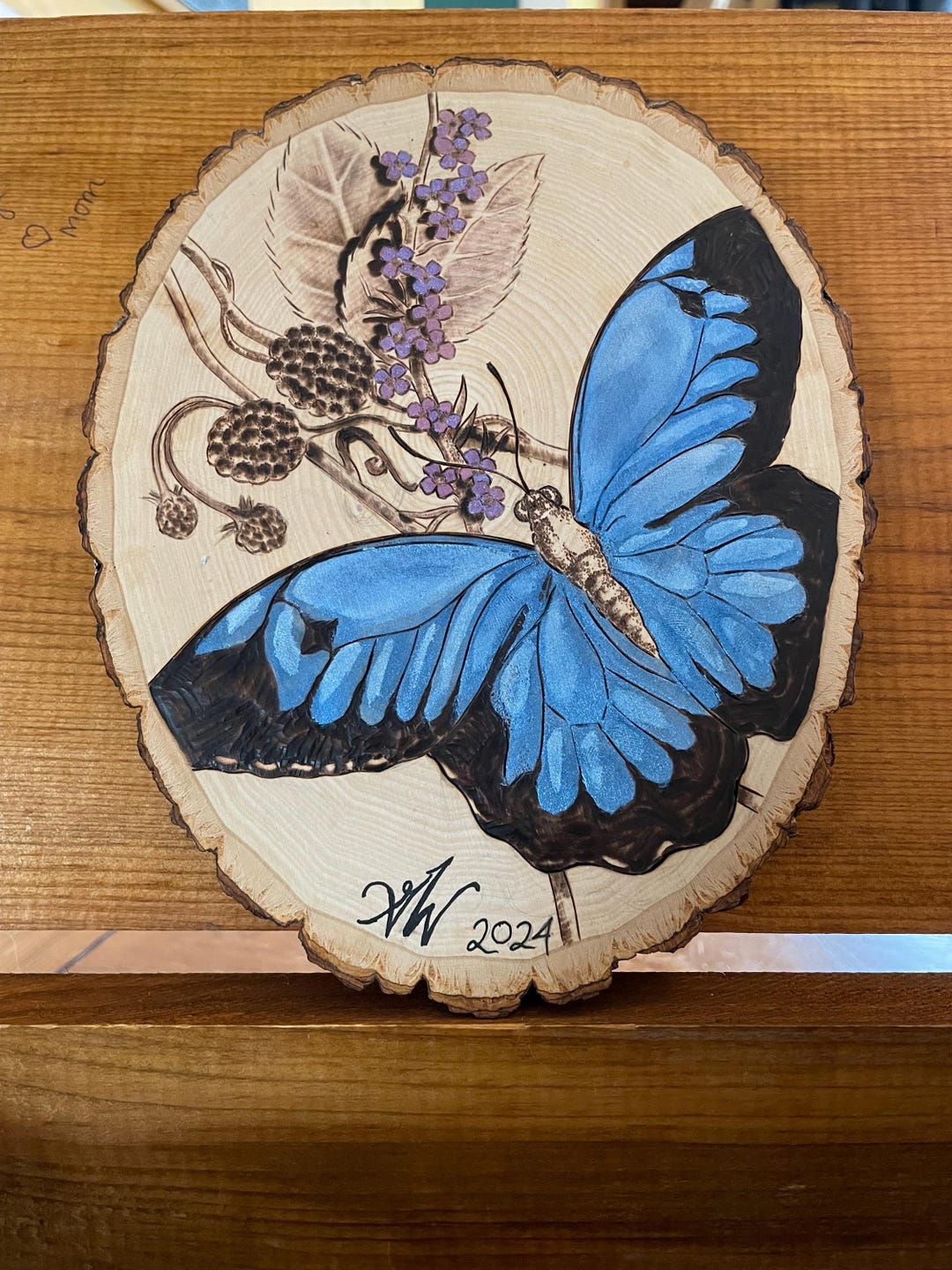 Pyrography Butterfly Art - Etsy