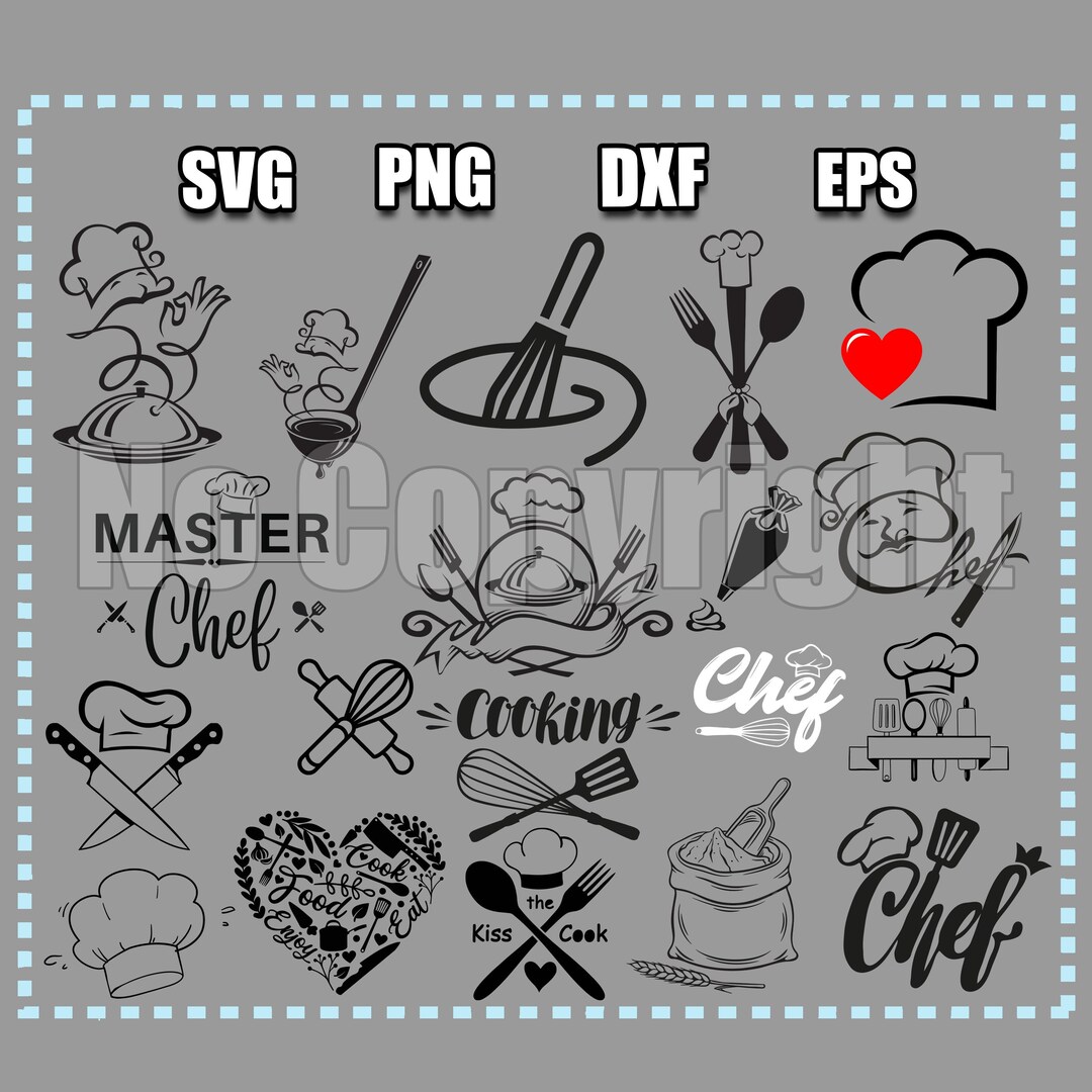 Chef SVG Chef Tools Svg Chef Svg Restaurant SVG Cook Svg Chef Clipart ...