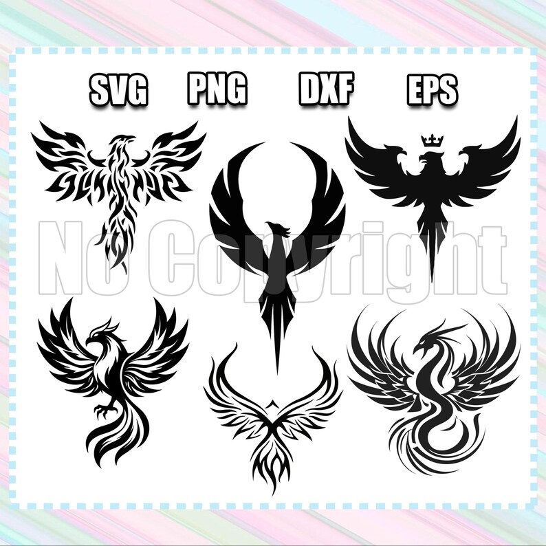 Phoenix SVG Bundle, Phoenix Svg, Phoenix Vector, Phoenix Birds, Phoenix ...