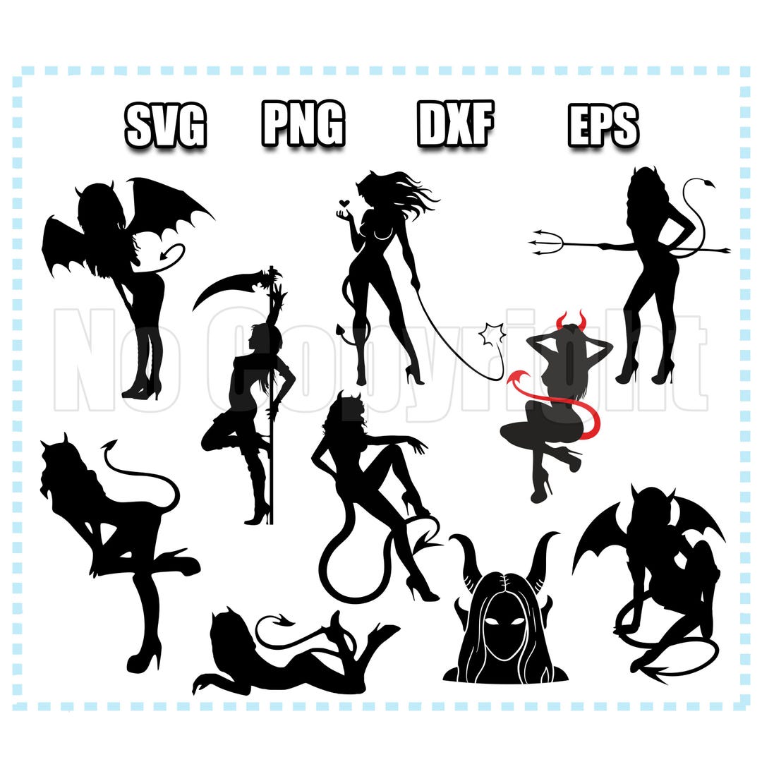 Demon Girl SVG Bundle, Instant Digital Download, PNG, SVG Cut Files - Etsy