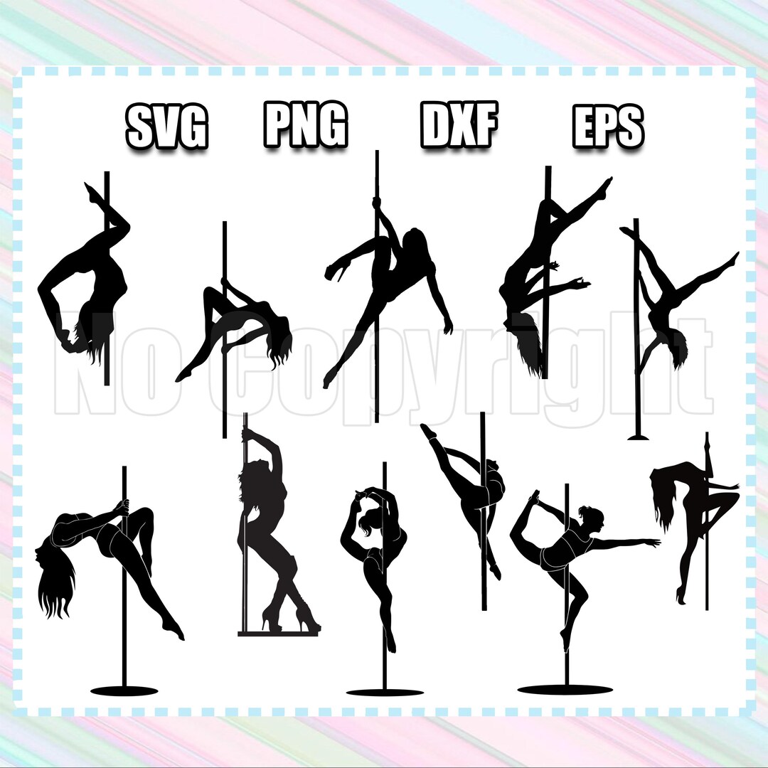 Pole Dance SVG Bundle, Pole Dance PNG Bundle, Pole Dance Clipart, Pole ...