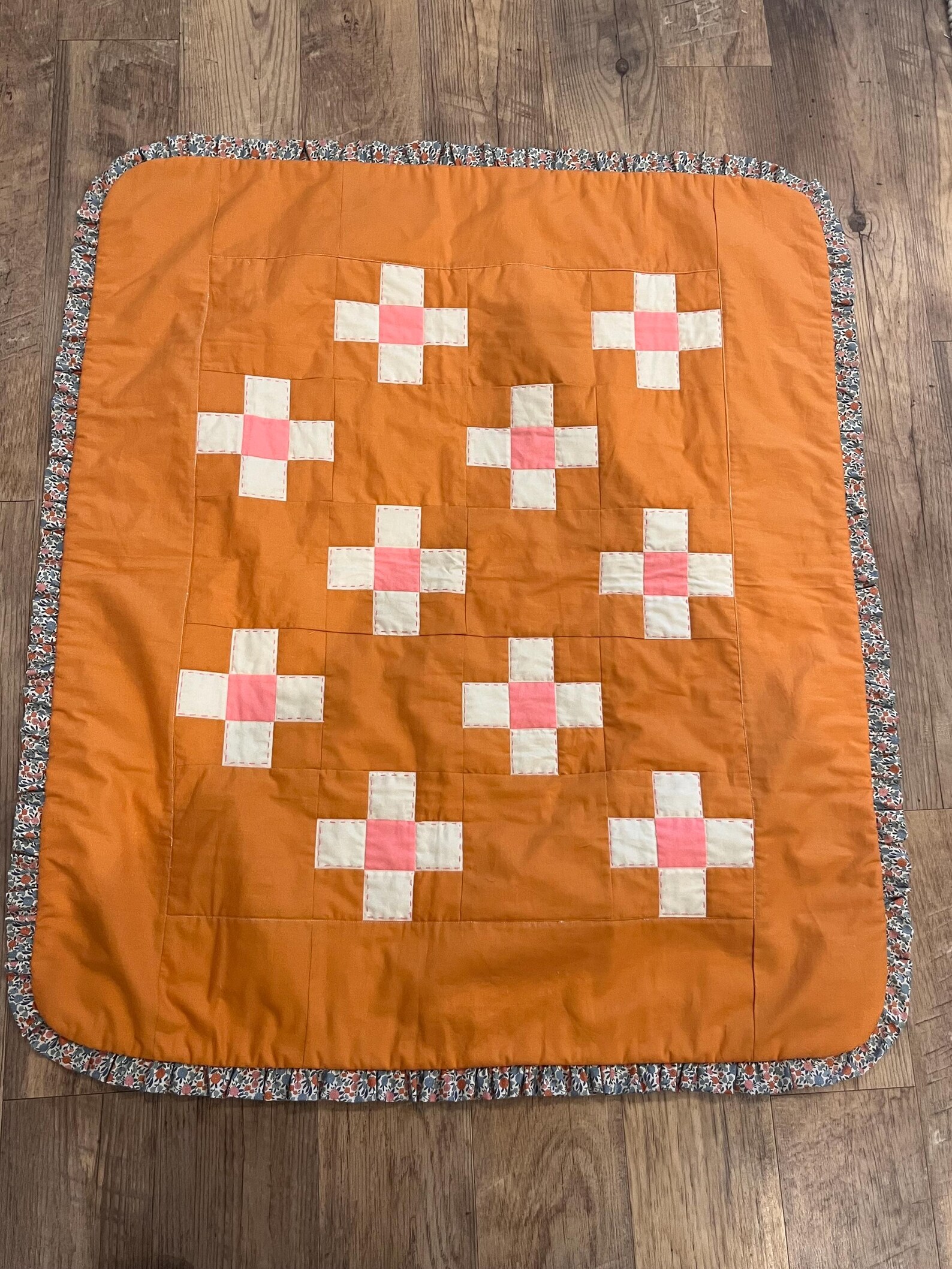Custom Baby Quilt • Heirloom Cross Hatch Quilt • Personalized Nursery ...