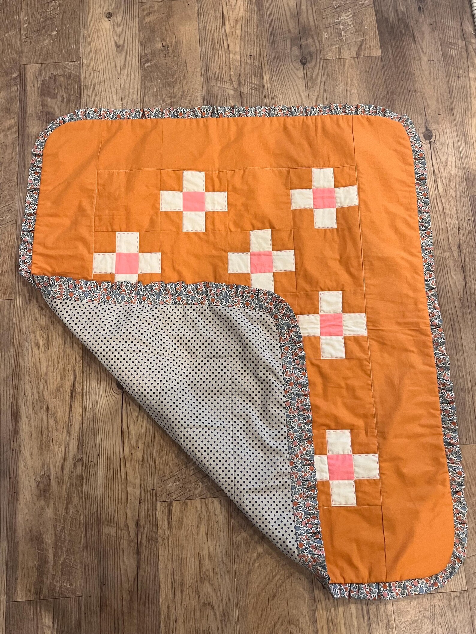 Custom Baby Quilt • Heirloom Cross Hatch Quilt • Personalized Nursery ...