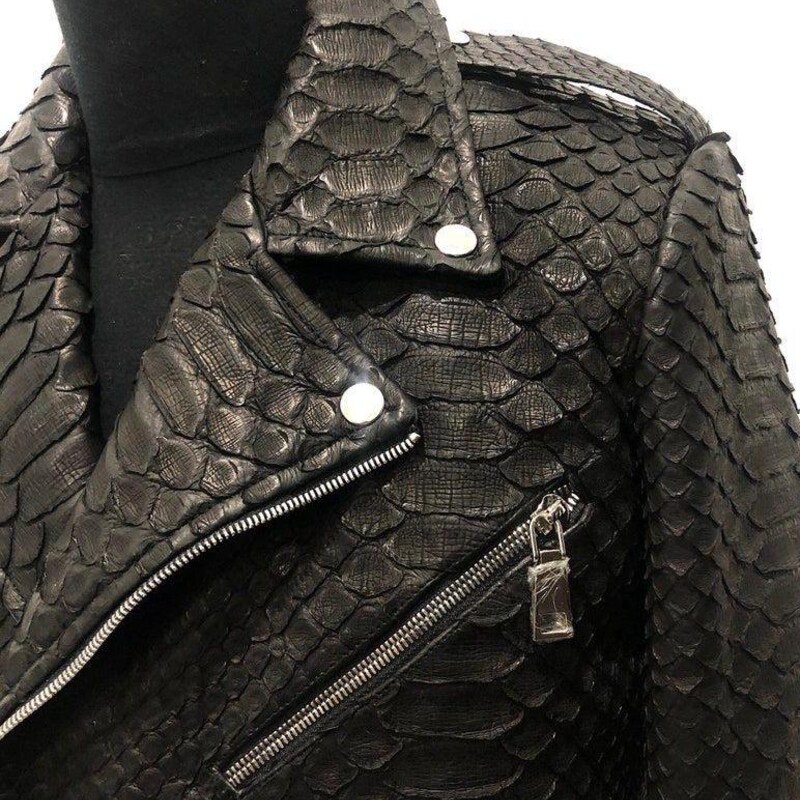 Snake Skin Biker Jackets Mens - Etsy