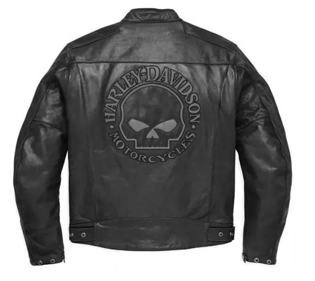 Harley-davidson Men’s Black Leather Biker Jacket – Classic Riding Gear ...