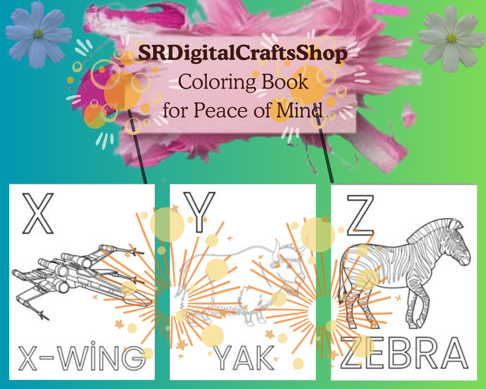 Learn & Colour | A to Z Alphabet Colouring Book for Kids | 27 Pages ...