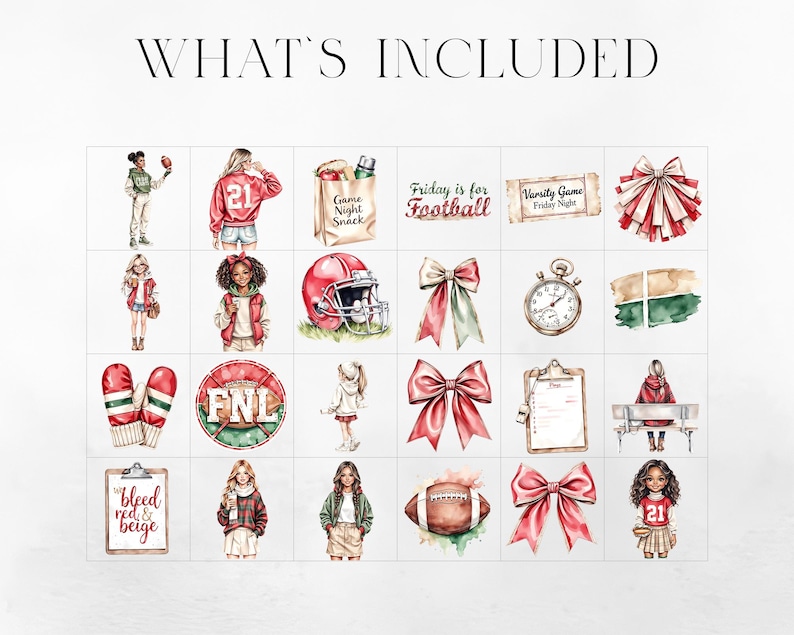 American Football Cheer Clipart, Cheerleader Life, Game Day Girls ...