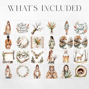 Autumn Forest Watercolor Clipart Set With Woodland Animals and Fall ...