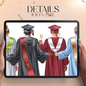 Graduation Men Clipart Bundle – Customizable PNG Files - Etsy