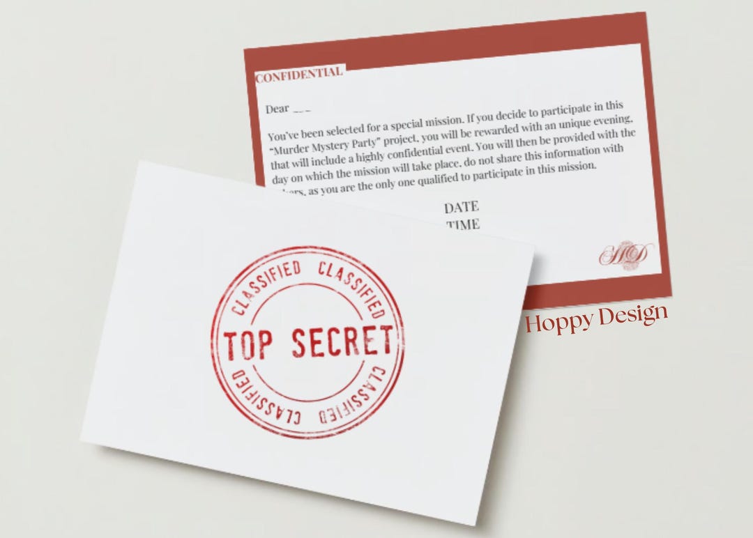 Murder Mystery Invitation Cluedo En Vivo ORIGINAL DESIGN - Etsy