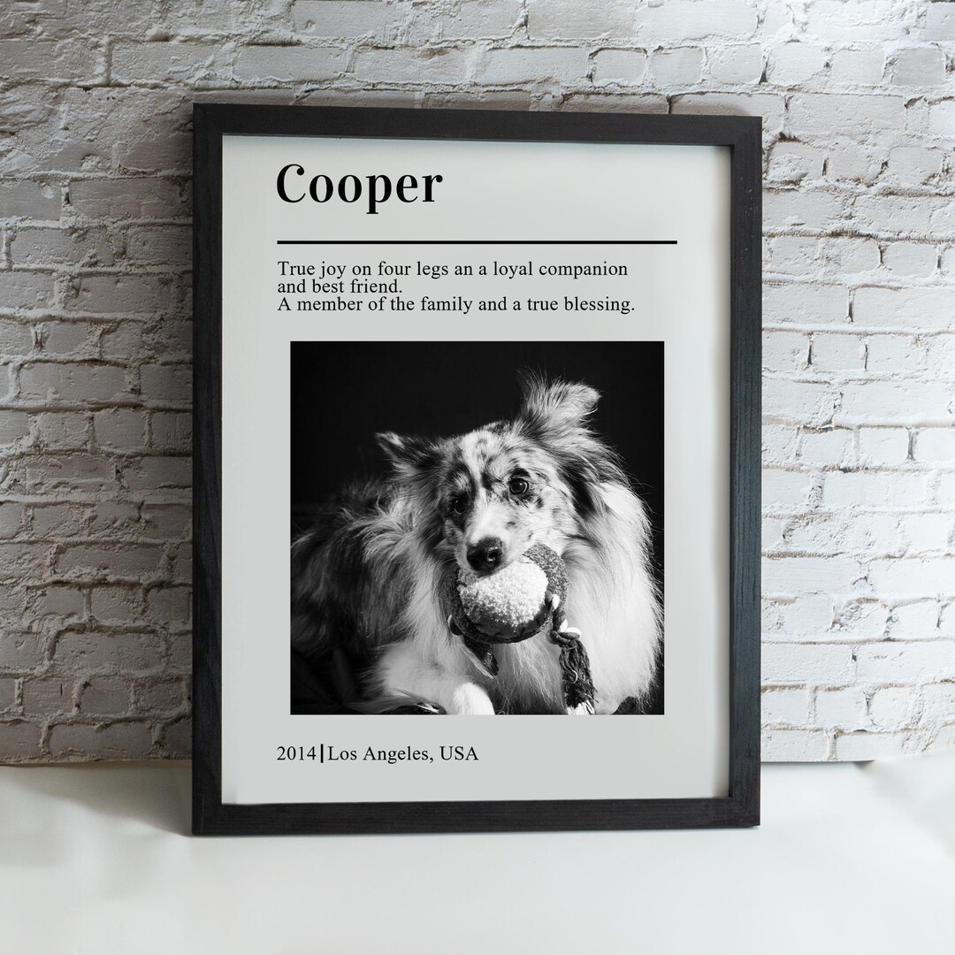 Custom Dog Definition Print, Pet Definition Poster, Personalized Pet ...