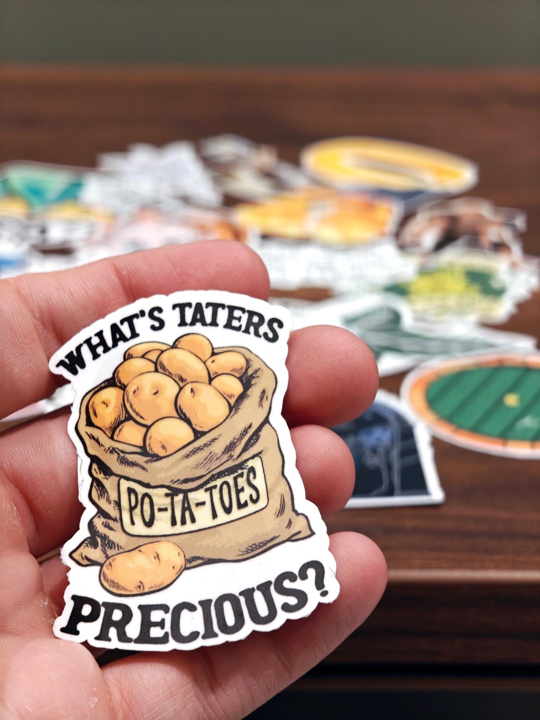 What's Taters Precious Lord of the Rings Gollum Minimal Sticker - Etsy UK