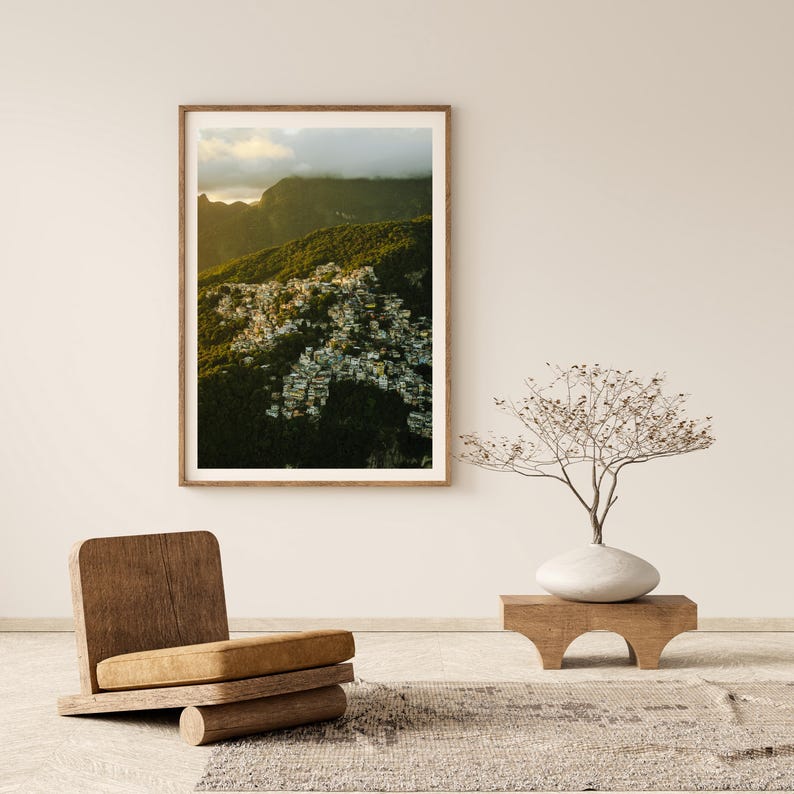 PRINTABLE Hillside Favela Photography, Rio De Janiero, Digital Art ...