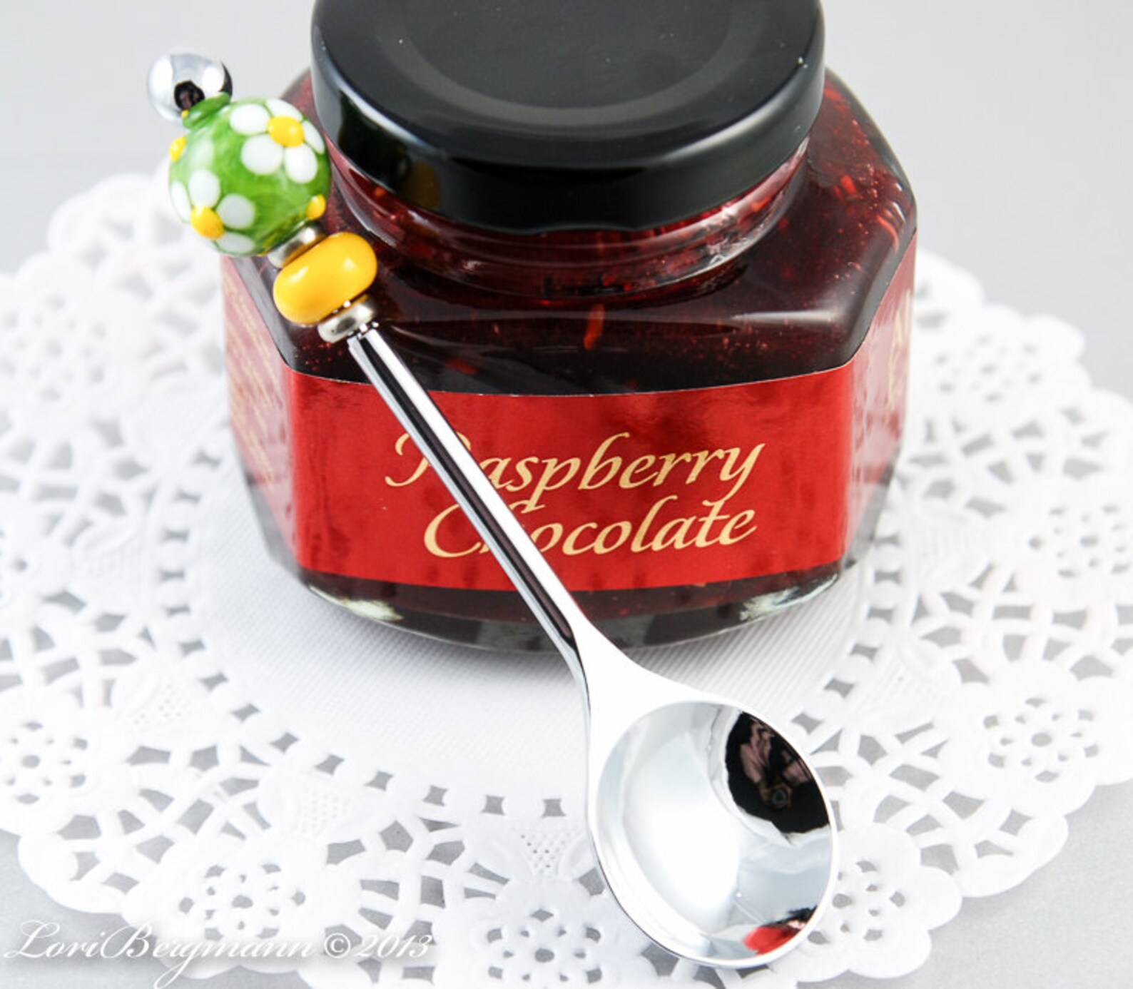 Stainless Steel Jelly Spoon Handmade Lampwork Glass Beads - Etsy