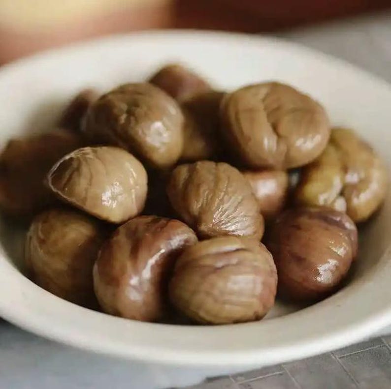 Shelled Roasted Chestnuts, 2.8oz, Ready-to-eat, One Pack - Etsy
