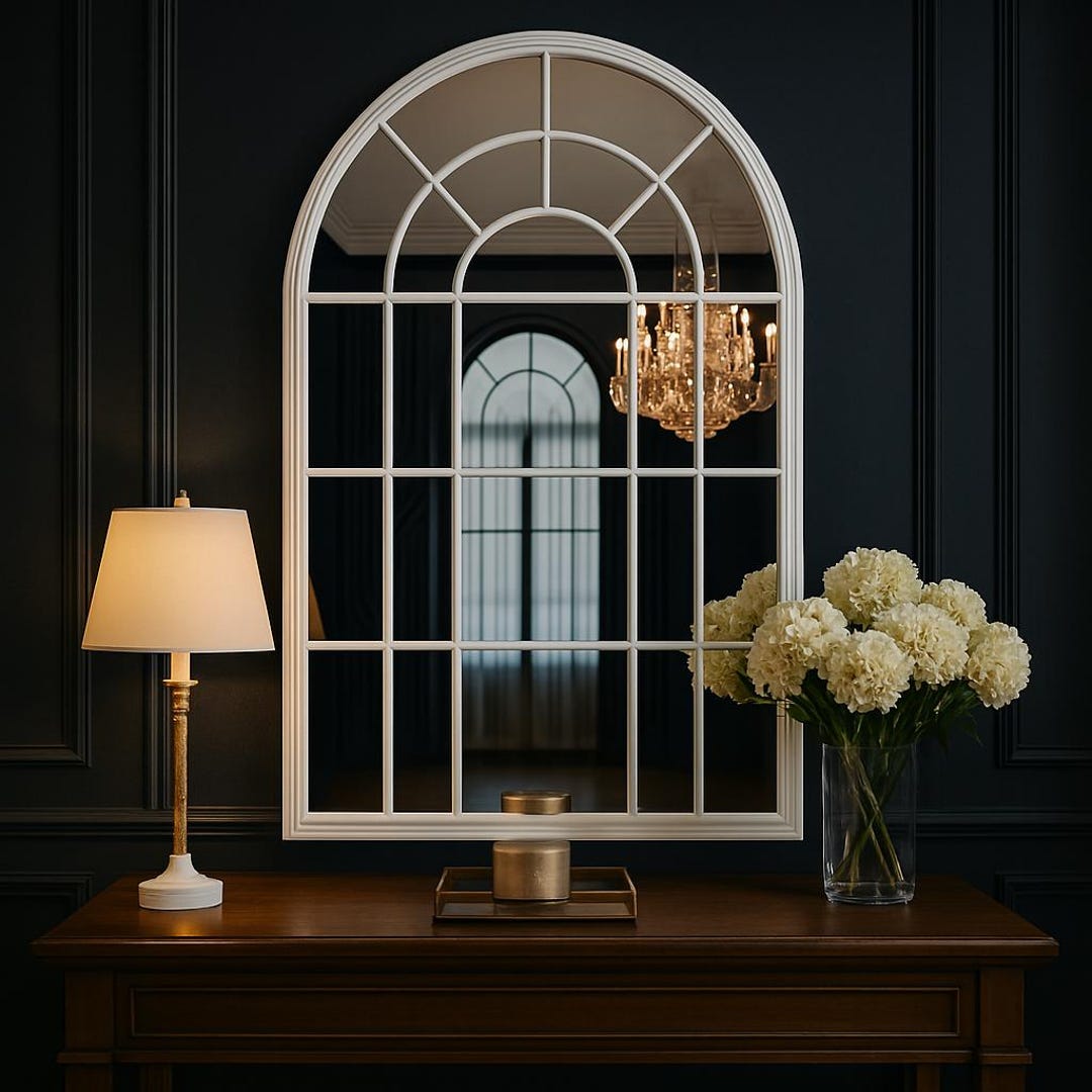 Gothic Arched Window Pane Wall Mirror: Elegant Home Decor - Etsy