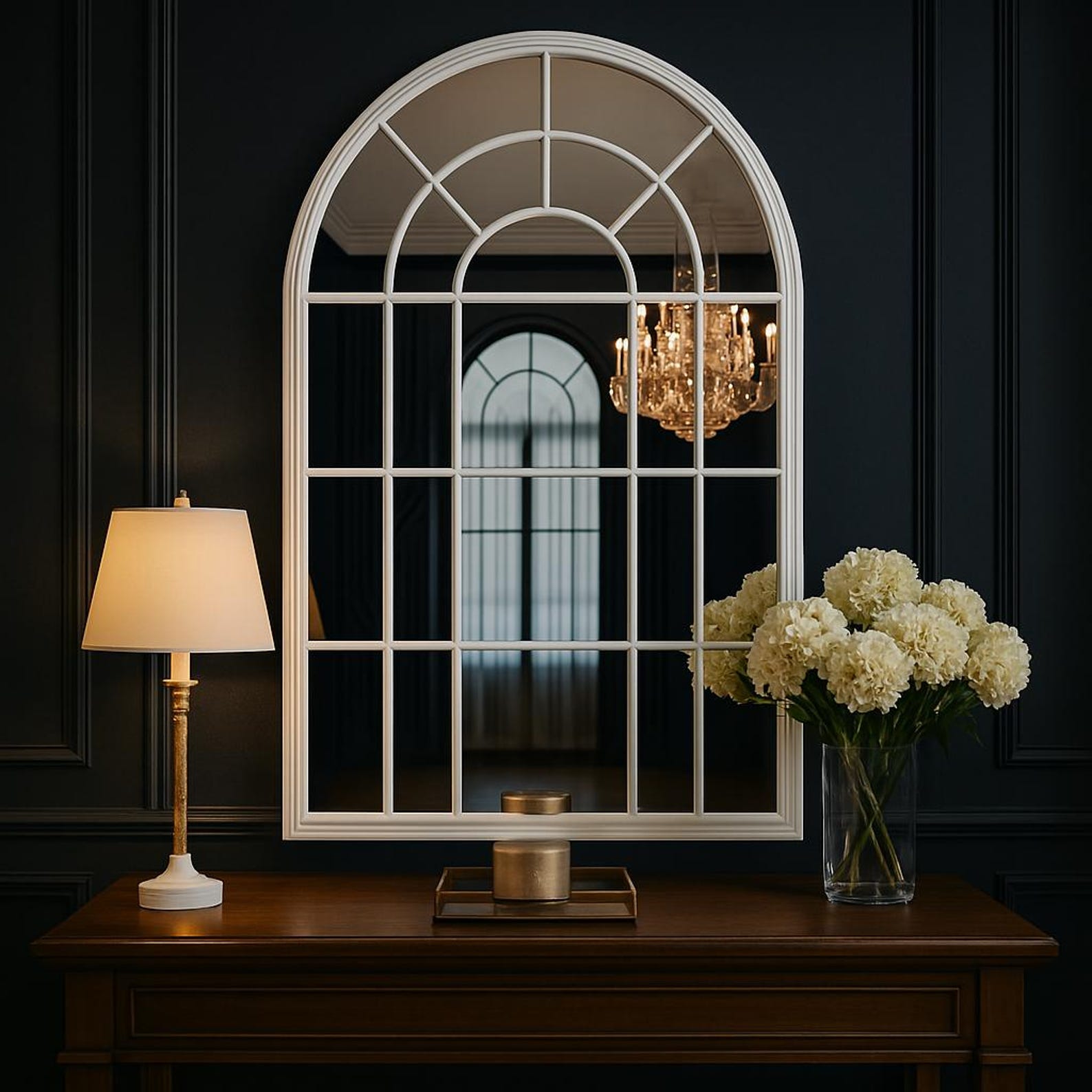 Gothic Arched Window Pane Wall Mirror: Elegant Home Decor - Etsy