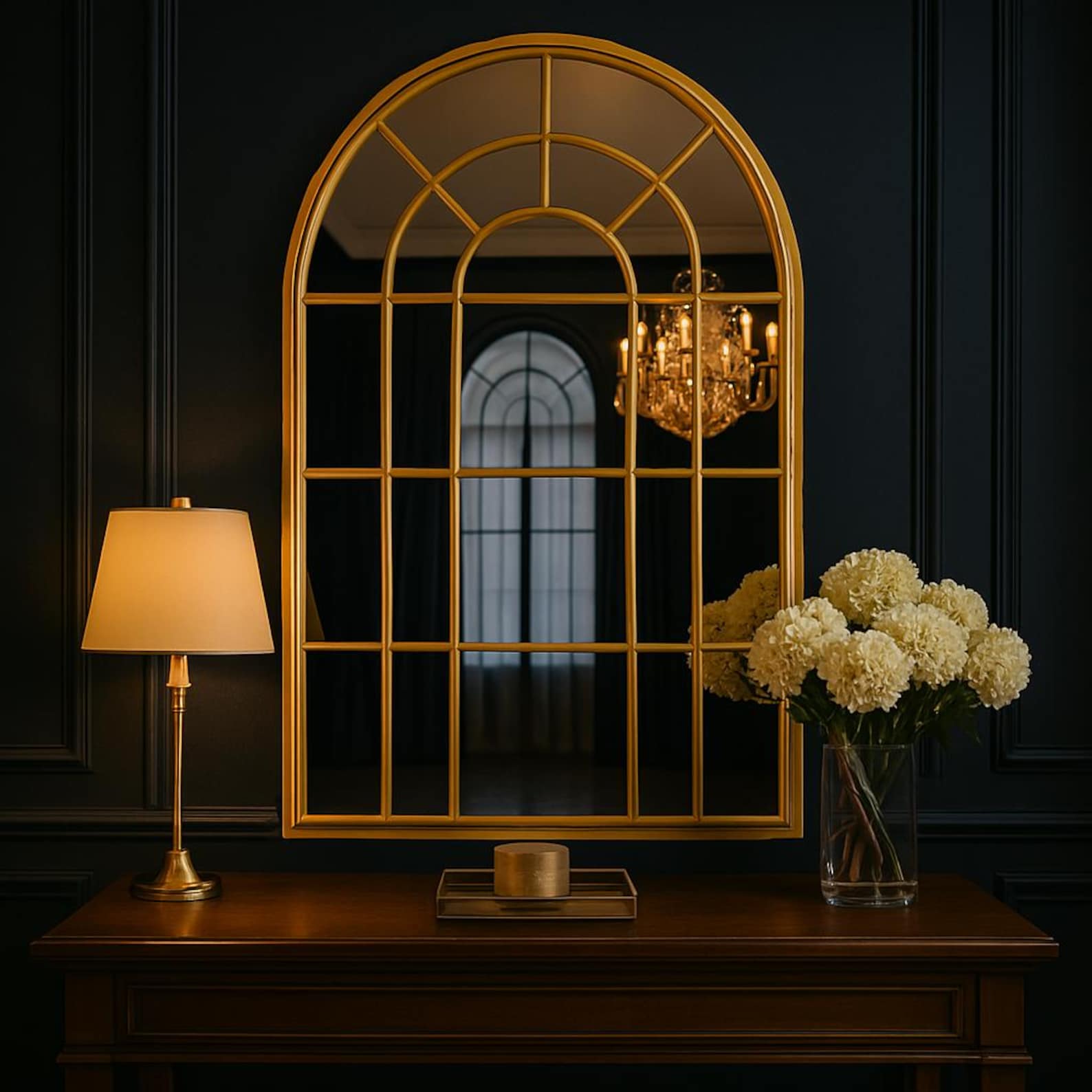 Gothic Arched Window Pane Wall Mirror: Elegant Home Decor - Etsy