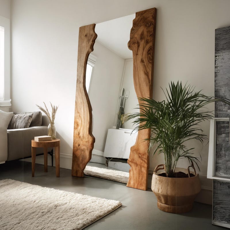 Live Edge Mirror - Etsy