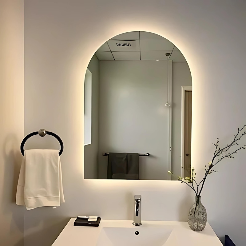 Arched Backlit Led Mirror - Etsy