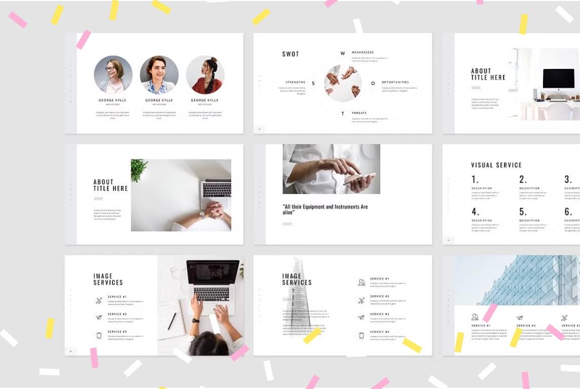 Wave - Minimal Animated Pitch Deck | 100+ Fully Animated Slides ...