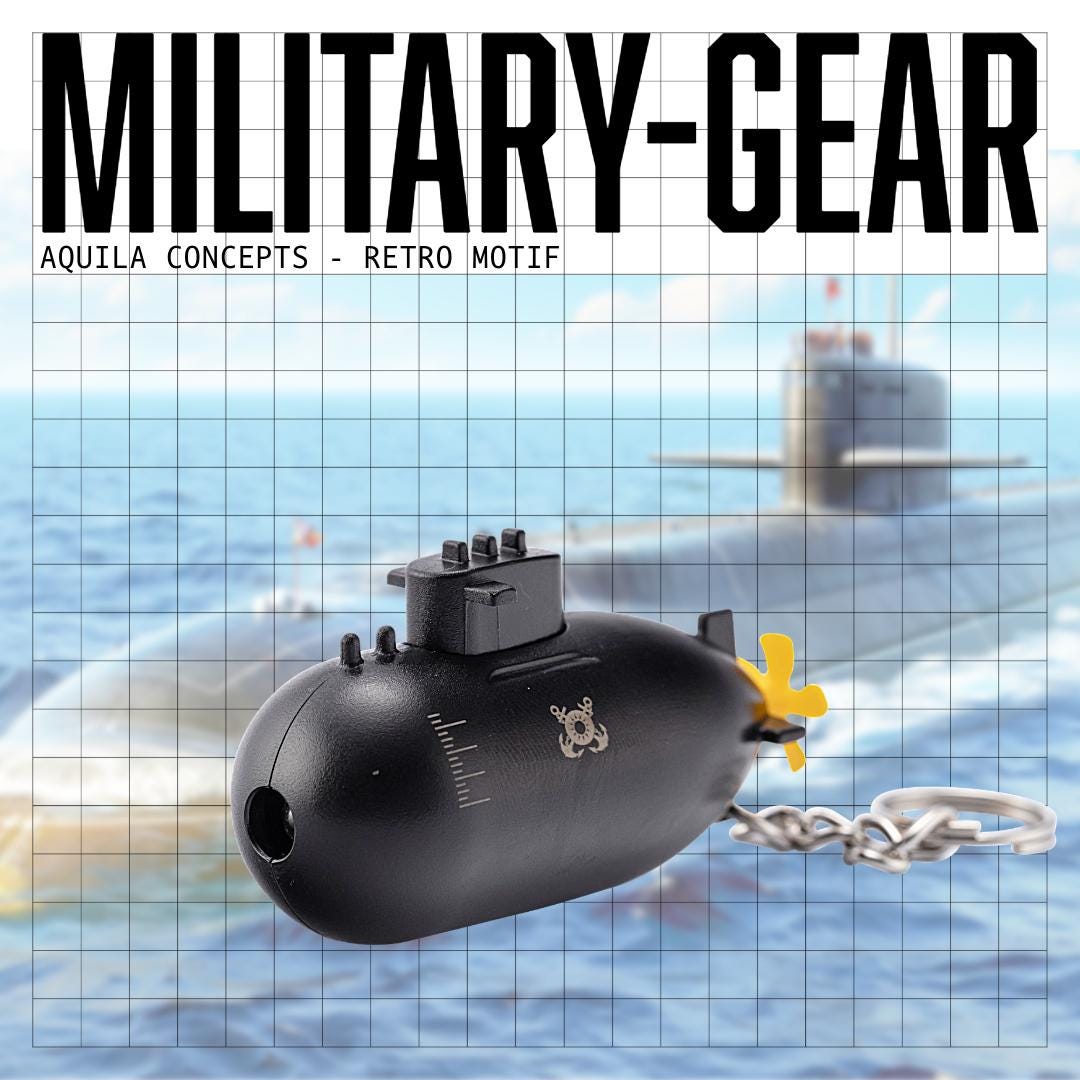 Submarine Keychain With LED Flashlight - Great Military Gift - Perfect ...