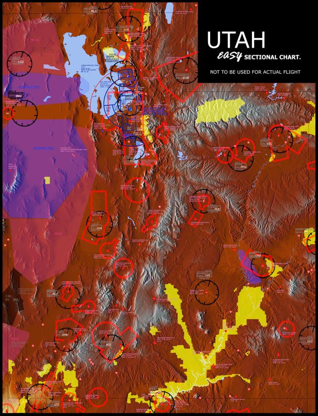 Utah Sectional Chart - Etsy