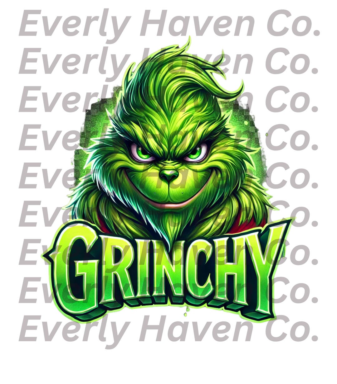 Grinch-inspired grinchy Design Fun Holiday Artwork - Etsy
