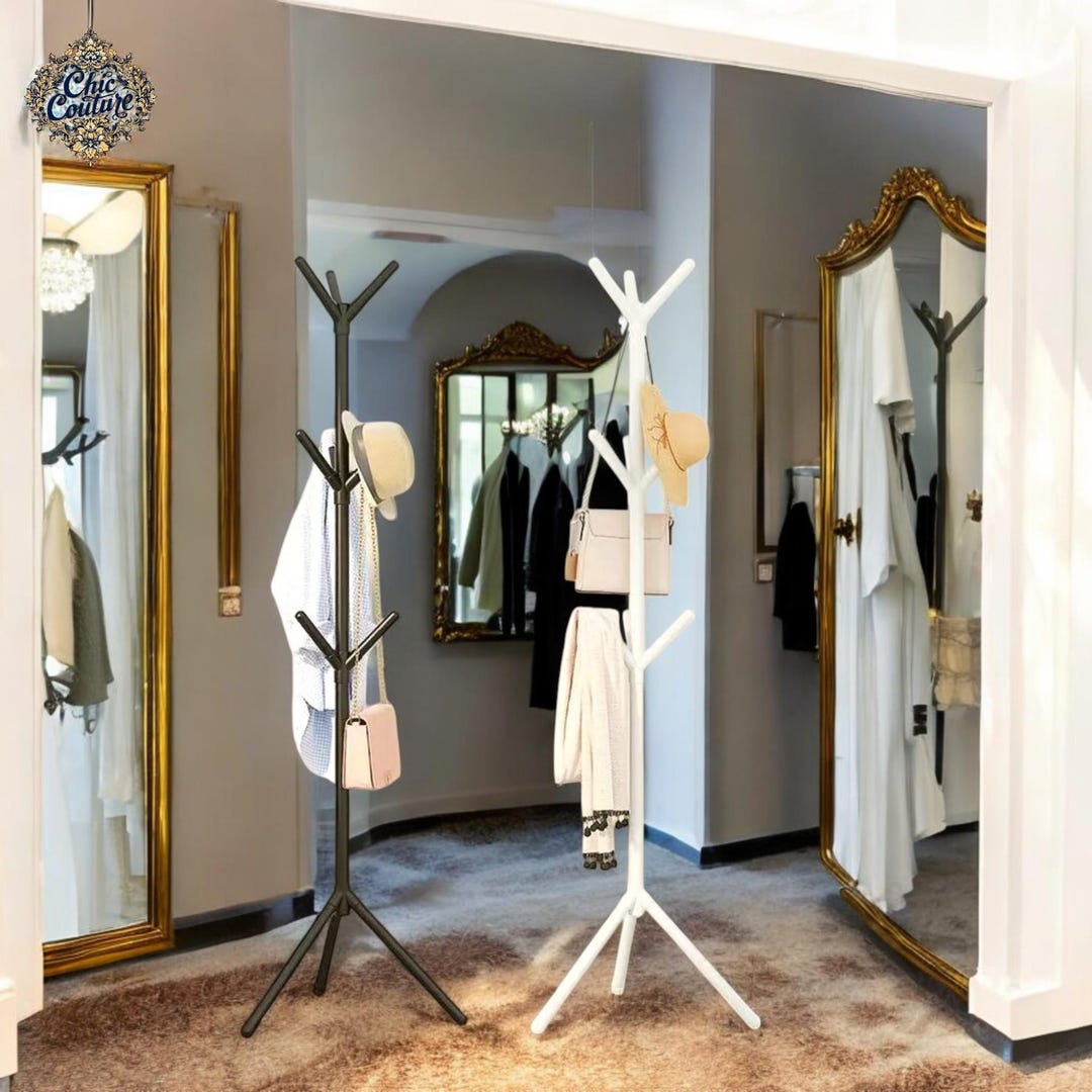 Coat Rack With Hooks ,standing Coat Rack, Garment Rack | Clothing Rack ...