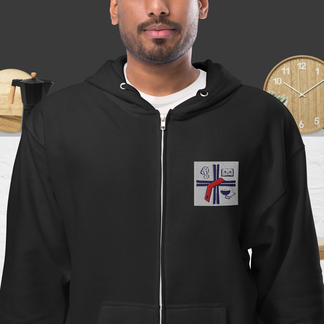 Catholic Deacon Fleece Zip up Hoodie - Etsy