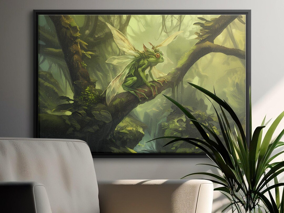 Butterfrog Landscape Art Print for Digital Download, Hybrid Animal Art ...