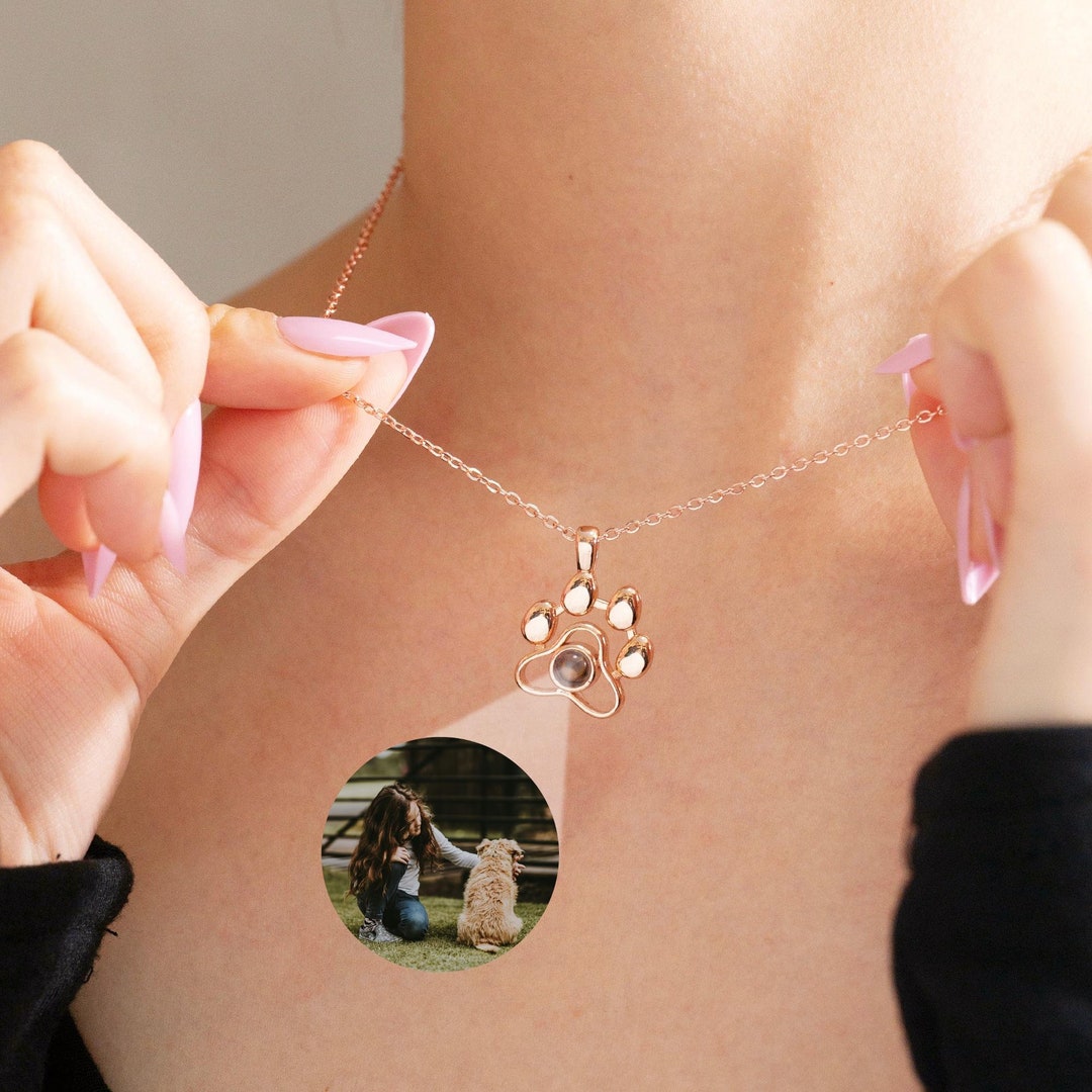 Custom Photo Projection Necklace, Custom Photo Necklace, Projection ...