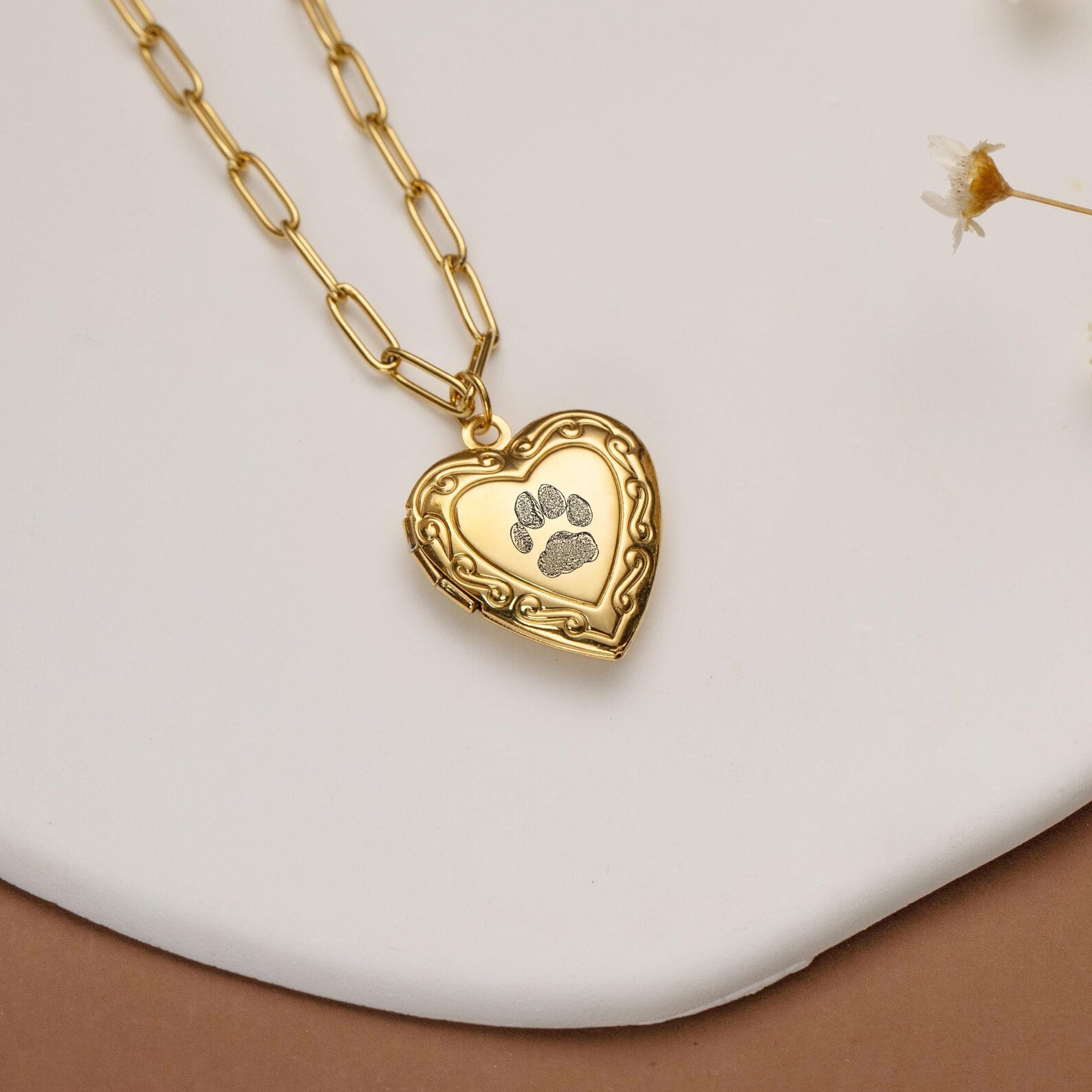 Custom Heart Locket Necklace, Locket Charm Necklace, Engraved Locket ...