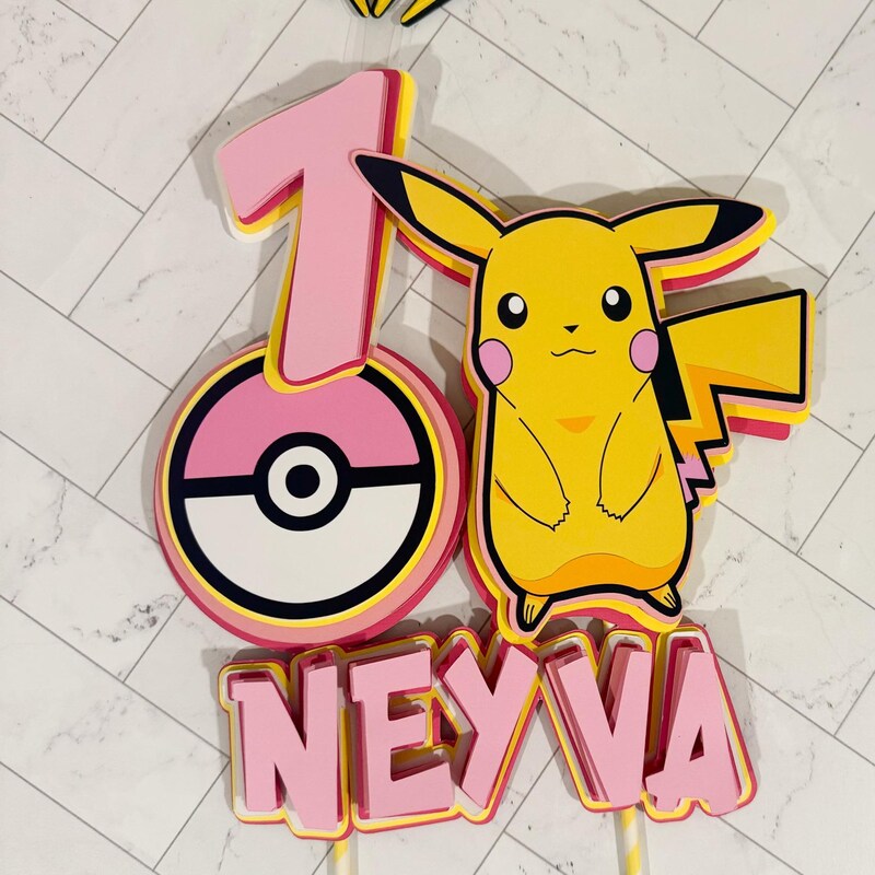 Pikachu Cake Topper - Etsy