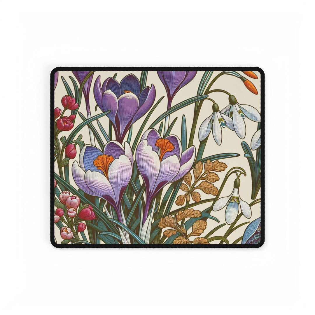 Floral Spring Design Desk Mats - Etsy