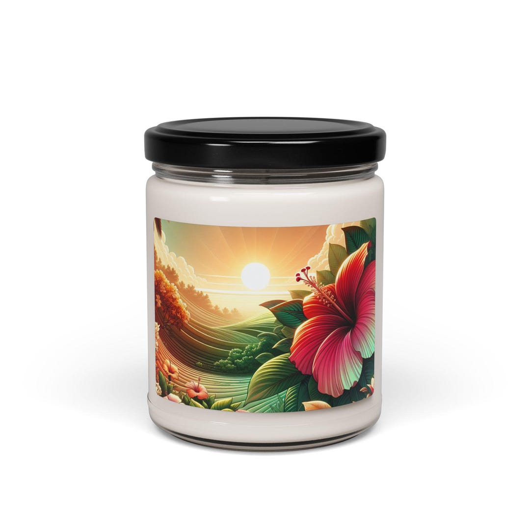 Tropical Sunrise Scented Candle, Relaxing Home Décor, Gift for Her ...